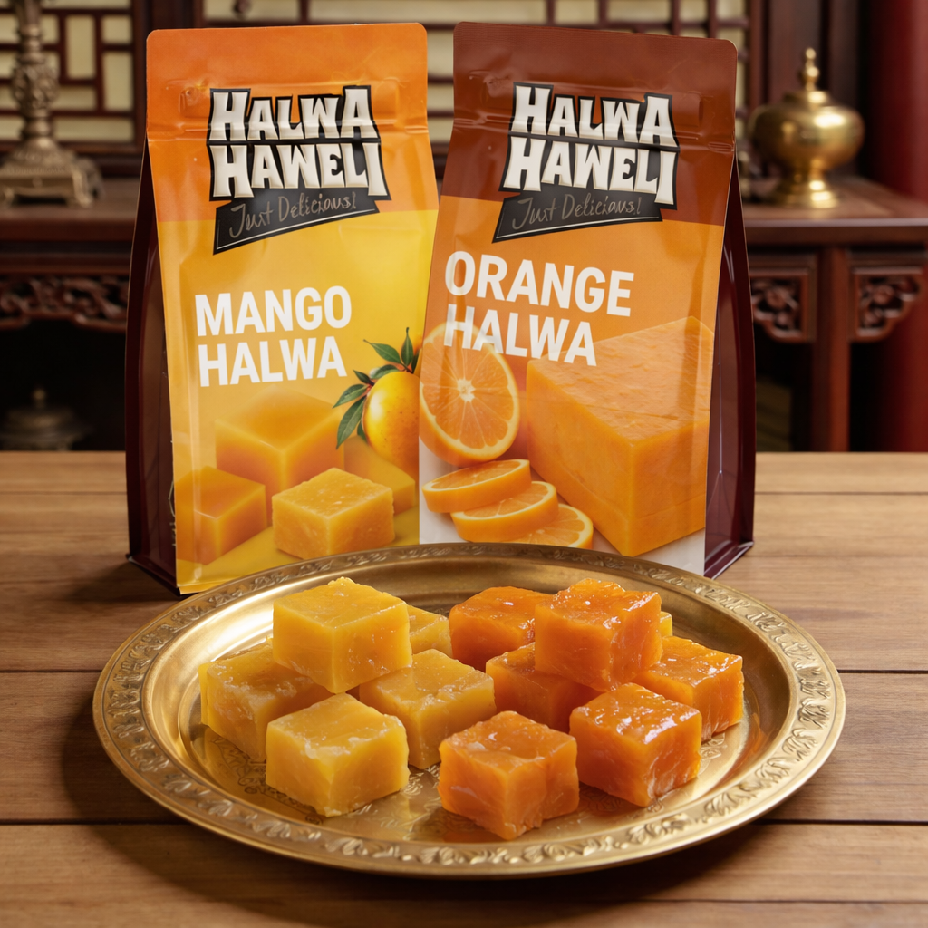 Buy Mango & Orange Fruit Halwa Combo – (400g Each) Online | Halwa Haweli